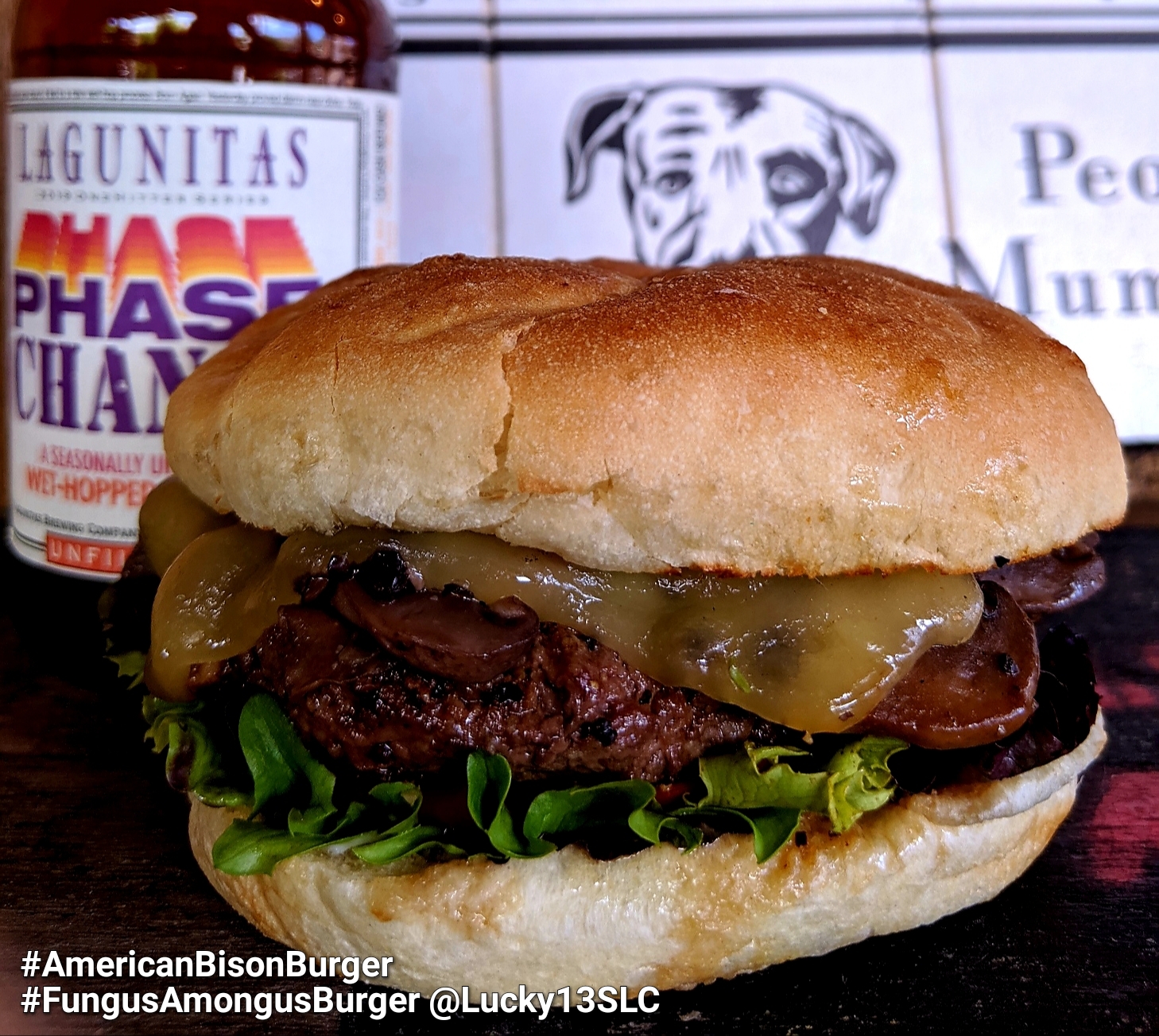 AMERICAN BISON BURGER – Lucky 13 Bar & Grill